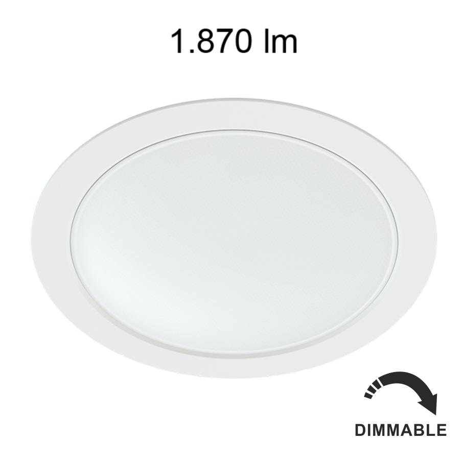 Downlight Led Beneito et faure AIR 22W Dimmable 4000K | prozic.com