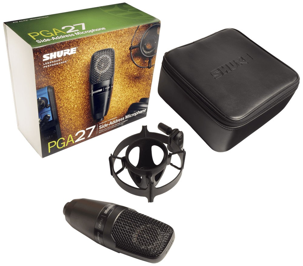 Livraison Gratuite Micro Studio Shure - PGA27-LC Statique Polyvalent Cardio, Micros Studio Prozic