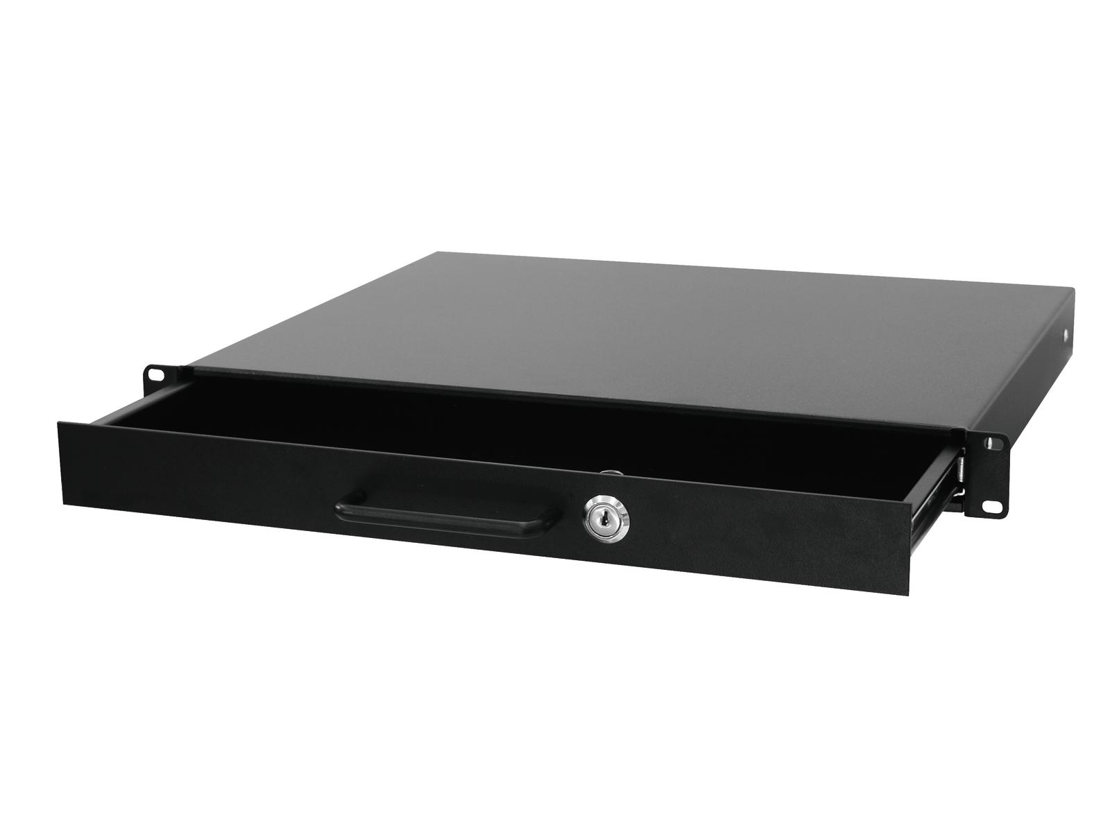 Livraison Gratuite Tiroir Rackable 1U acier noir, Tiroirs rackables Prozic