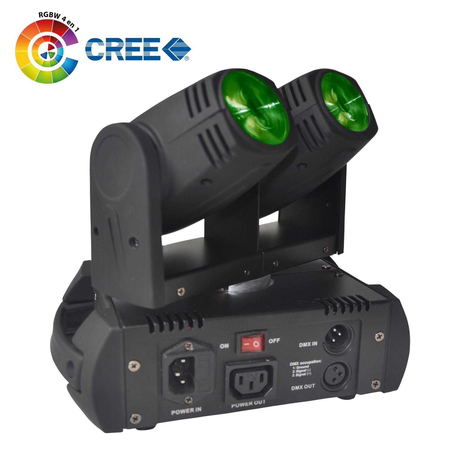 Double Lyres led Power lighting Twin lyre Beam 10w Quad | prozic.com